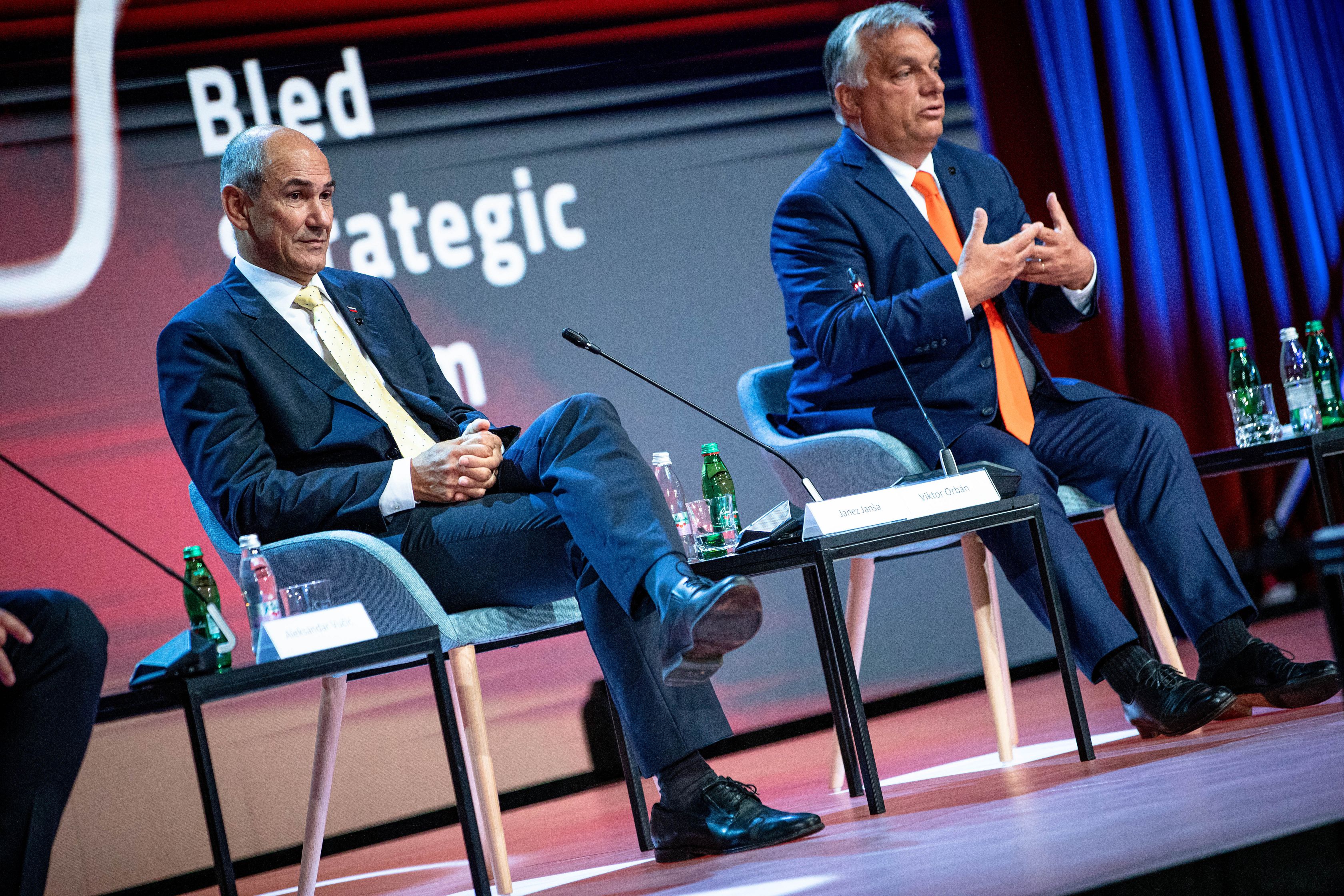 Prime Minister Janez Janša at Bled Strategic Forum on challenges ...