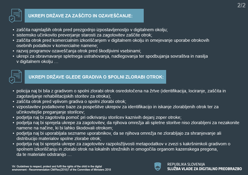 Smernice za zaščito pravic otrok v digitalnem okolju | GOV.SI