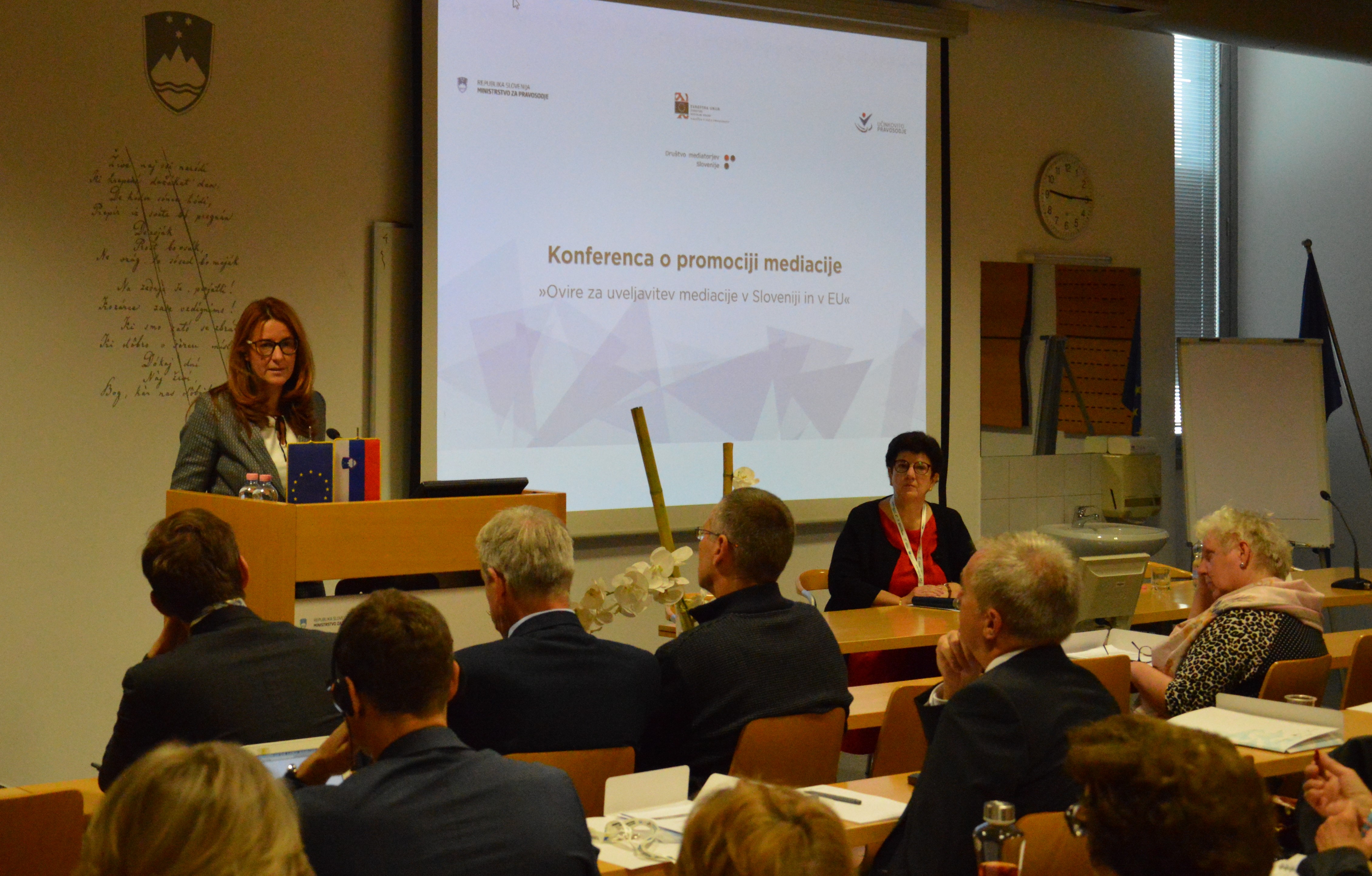 Ministrica za pravosodje Andreja Katič na Konferenci »Ovire za uveljavitev mediacije v Sloveniji ...