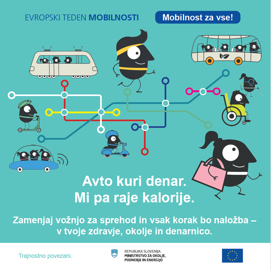 24. Evropski teden mobilnosti poudarja mobilnost za vse | GOV.SI