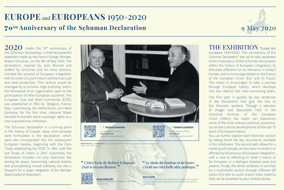 Historical Archives of the EU mount exhibition marking 70 years of ...