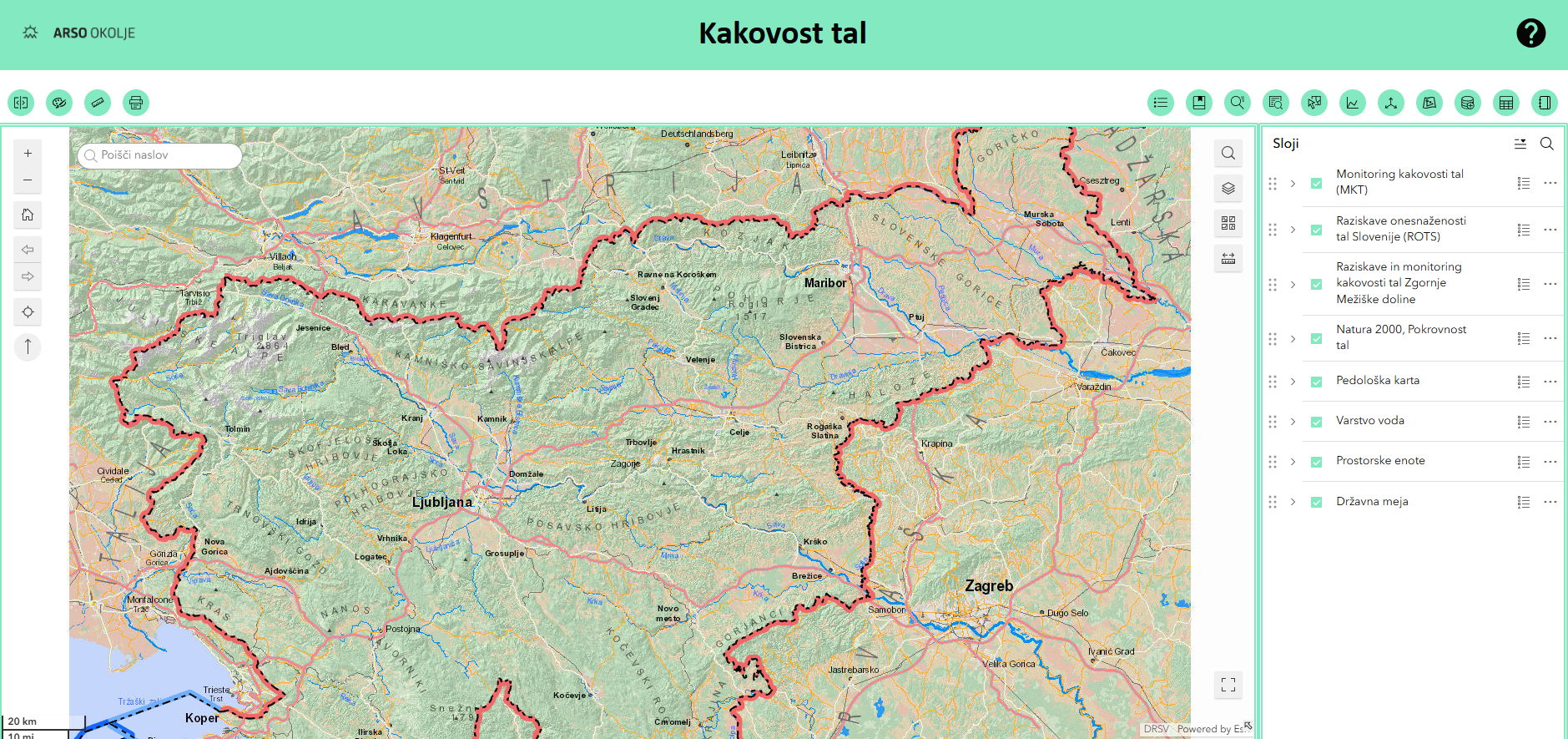 Prenovljena spletna aplikacija Kakovost tal | GOV.SI