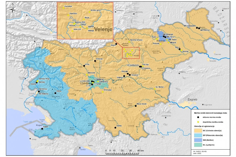 Kakovost zraka je bila v Sloveniji večino leta 2021 dobra | GOV.SI
