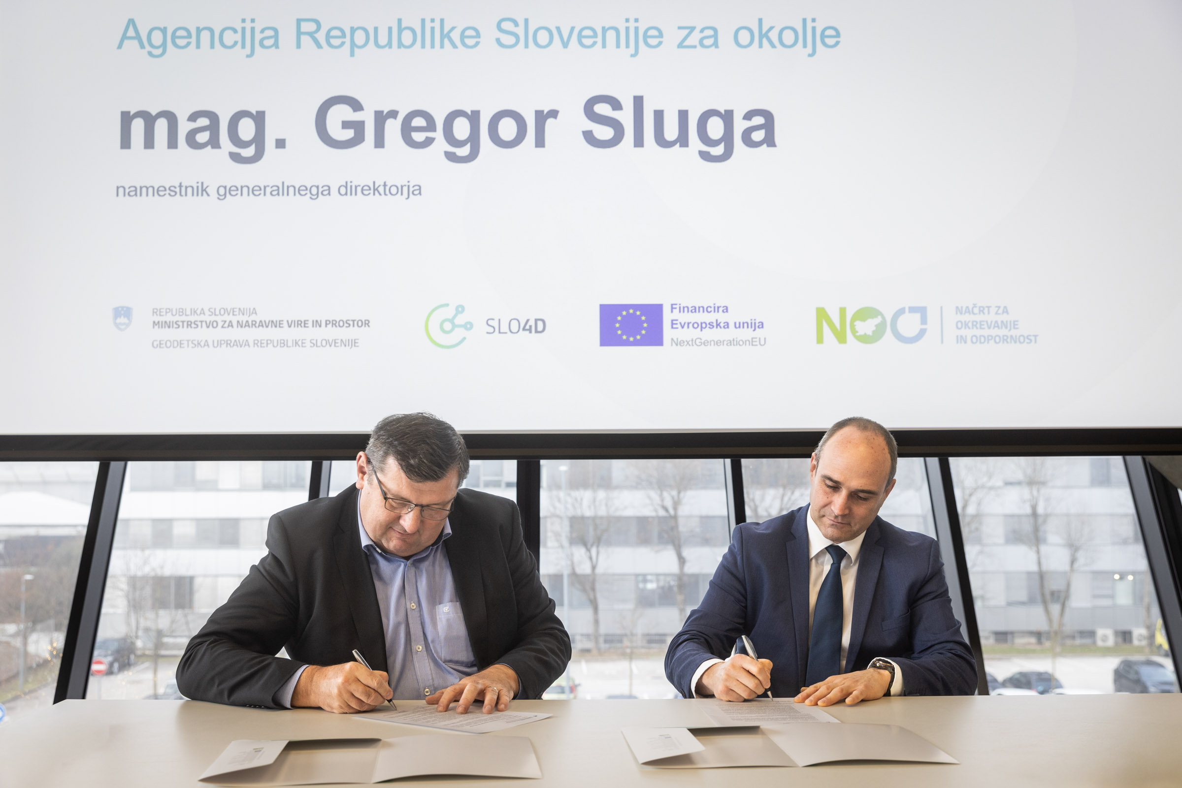 Podpis izjav o nameri za vzpostavitev skupnosti Geo Slovenija | GOV.SI