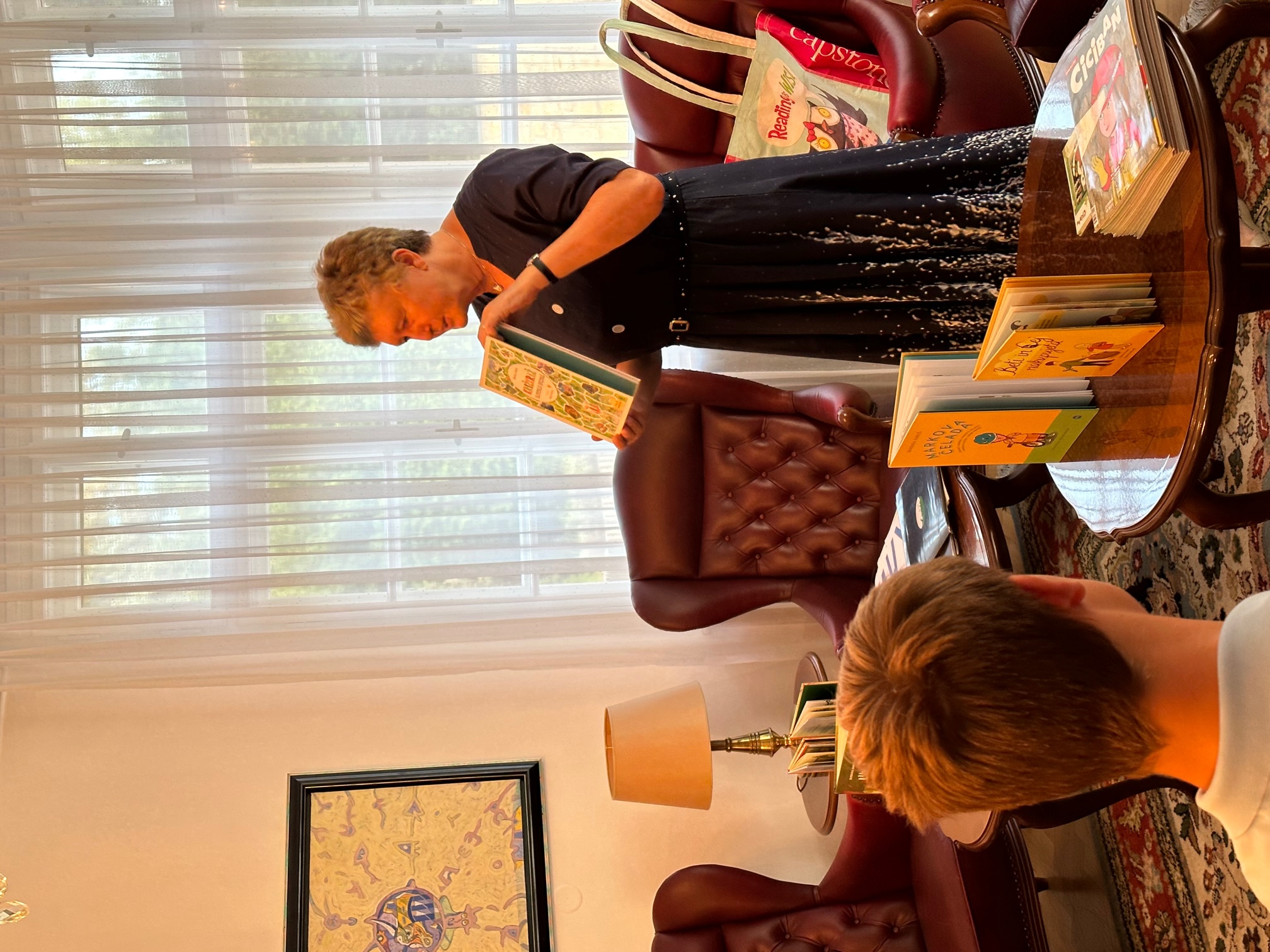 Dopolnilni pouk slovenskega jezika v Pragi s pisateljico Barbaro Hanuš ...