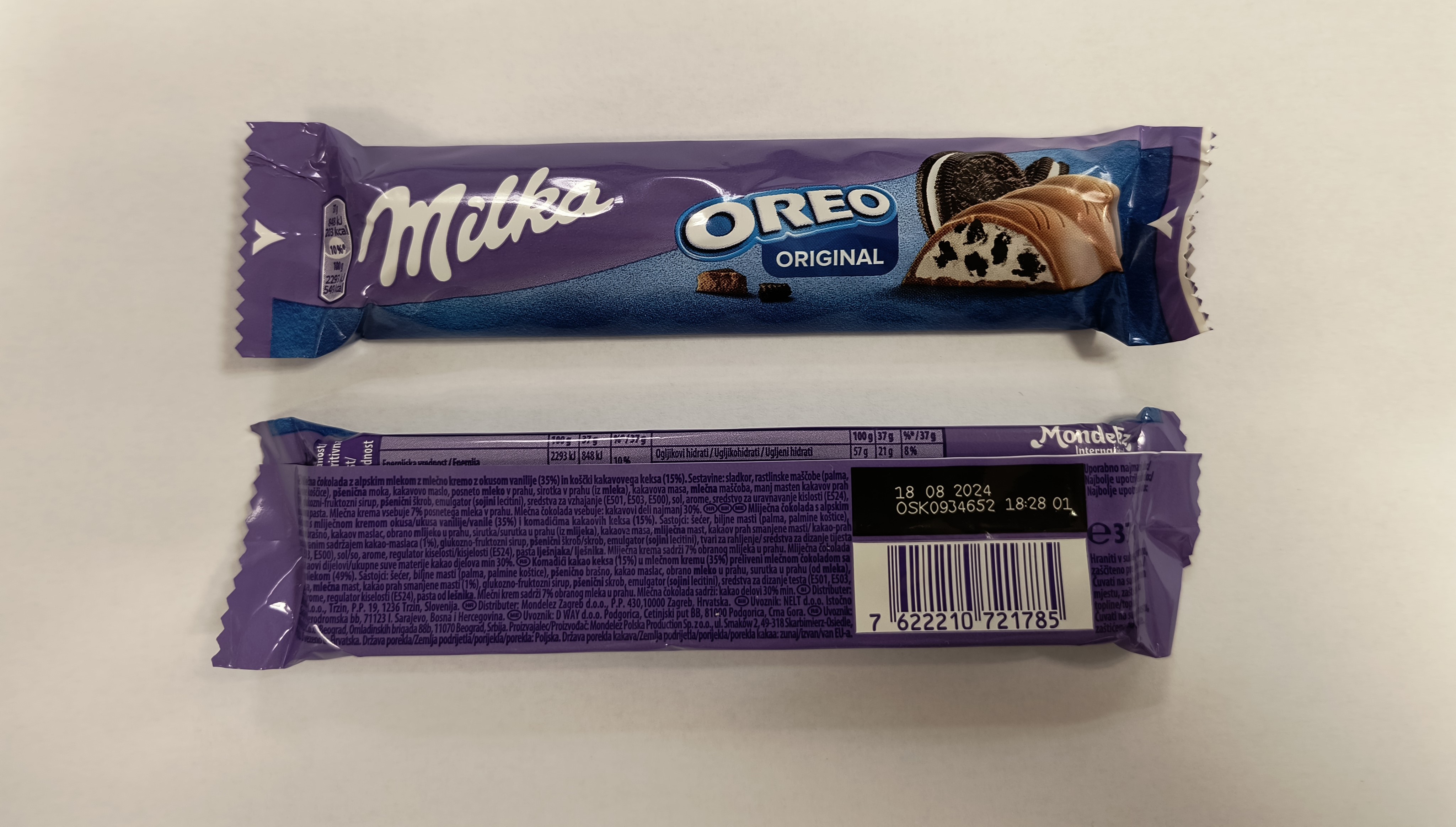 Milka Oreo Bar | GOV.SI