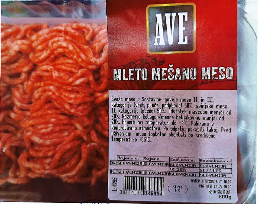 Mleto mešano meso | GOV.SI