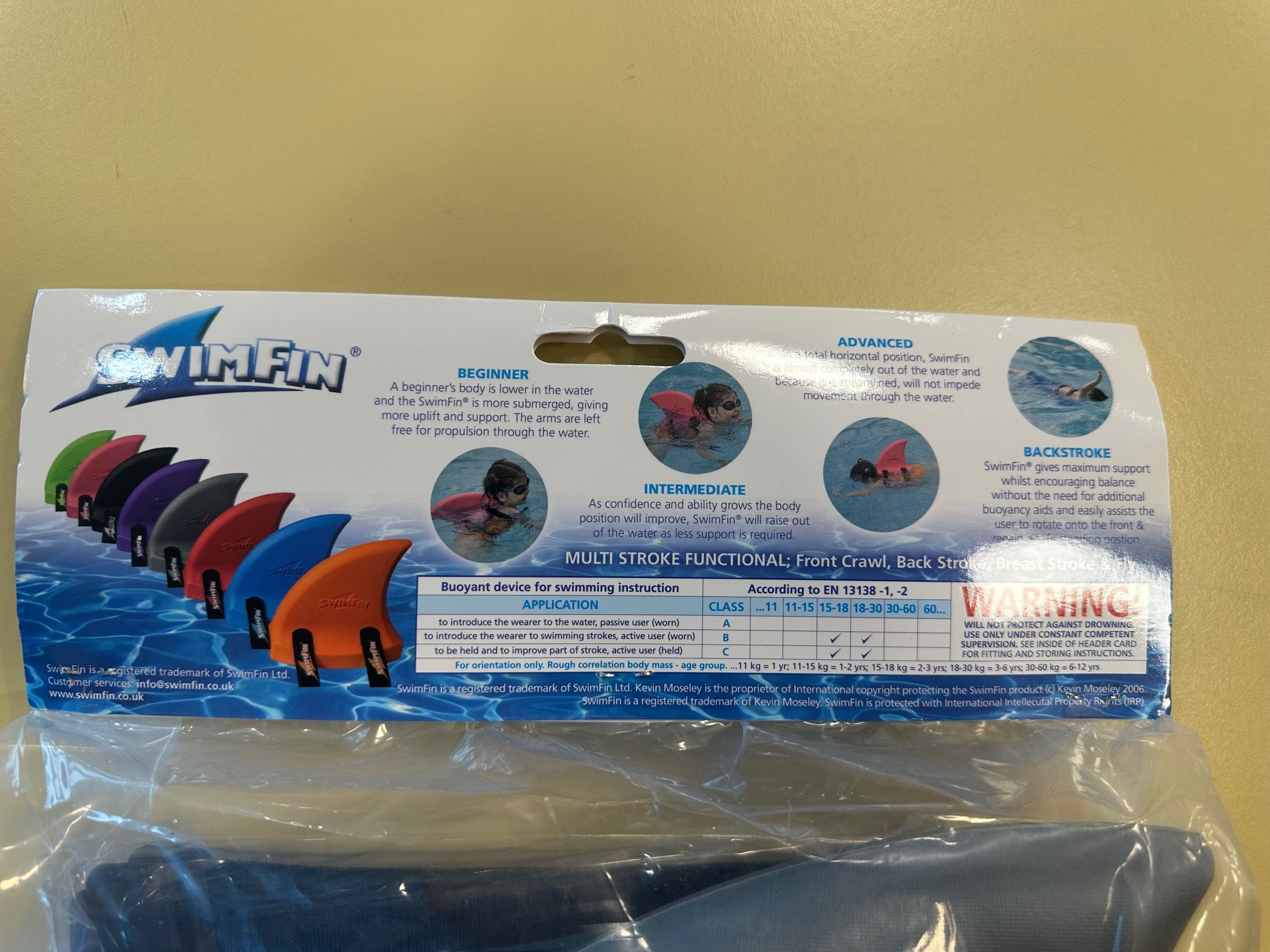 Plavajoči pripomoček za učenje plavanja SwimFin Haifischflosse – plavut ...