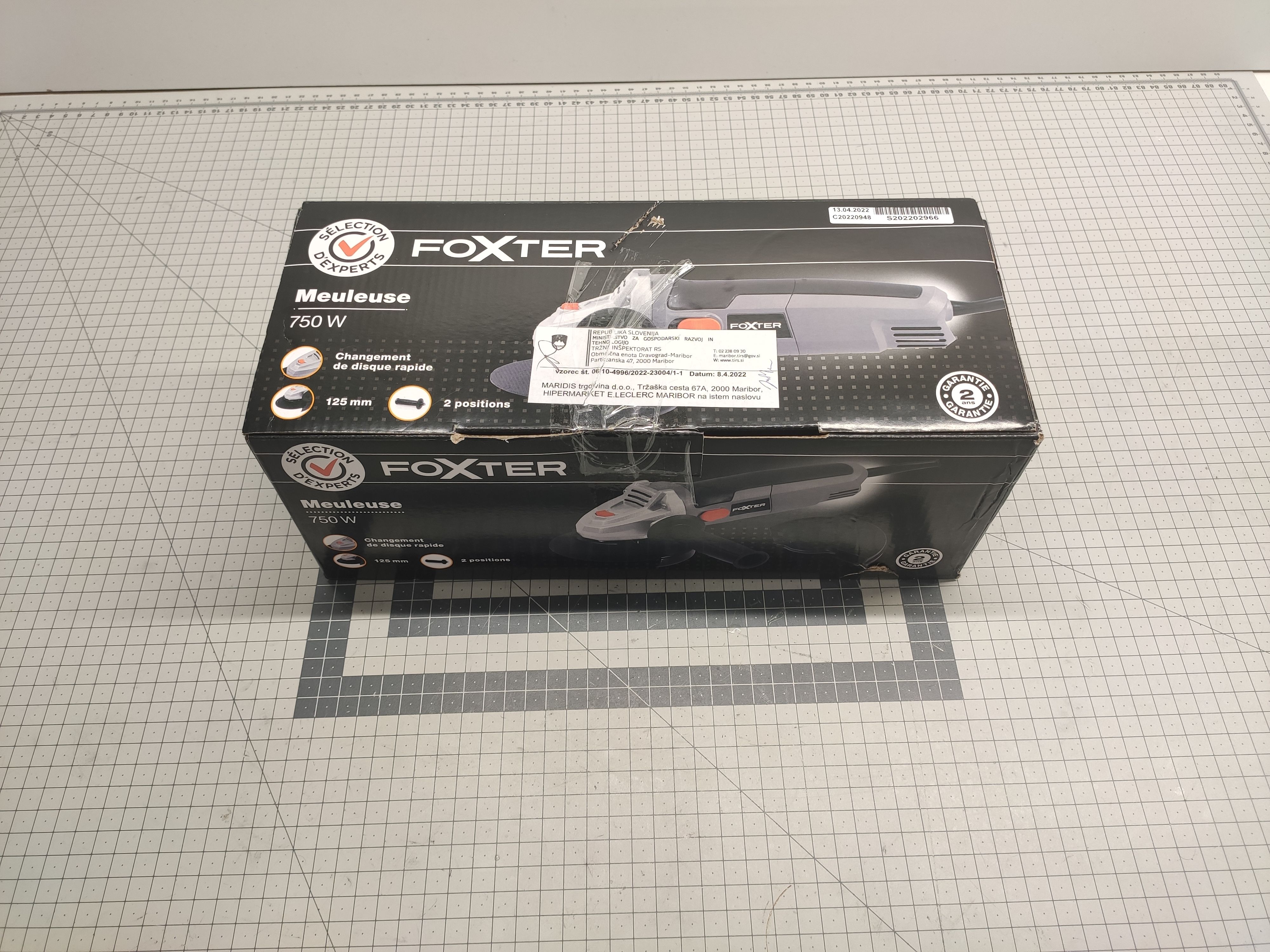 Kotni brusilnik FOXTER | GOV.SI