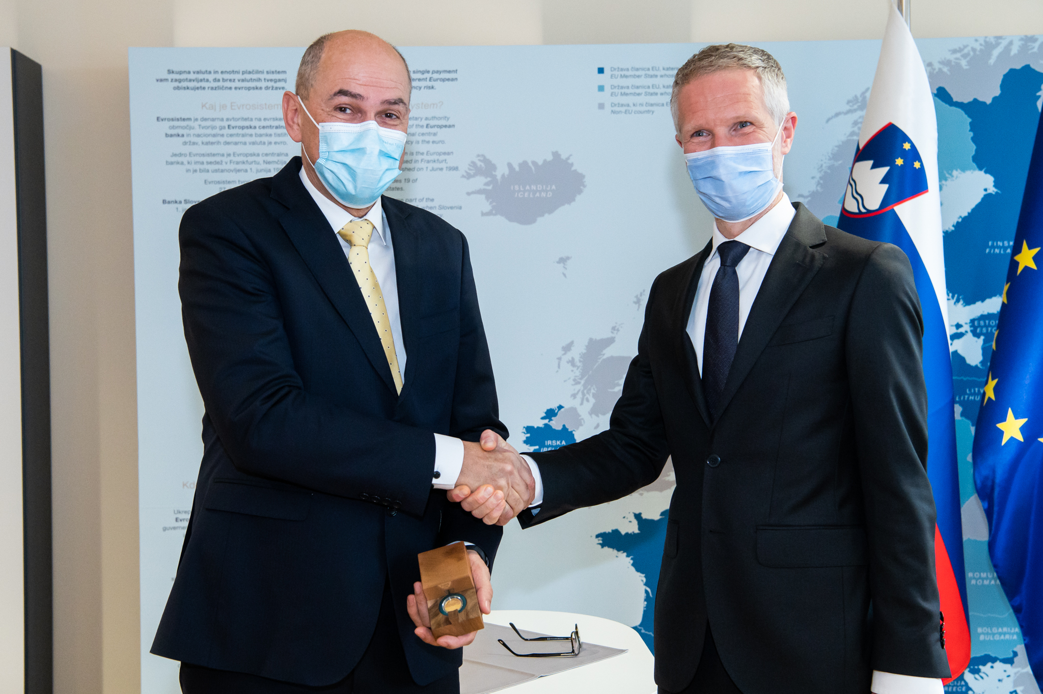 Predsednik vlade Janez Janša ob 30. obletnici Banke Slovenije na obisku ...