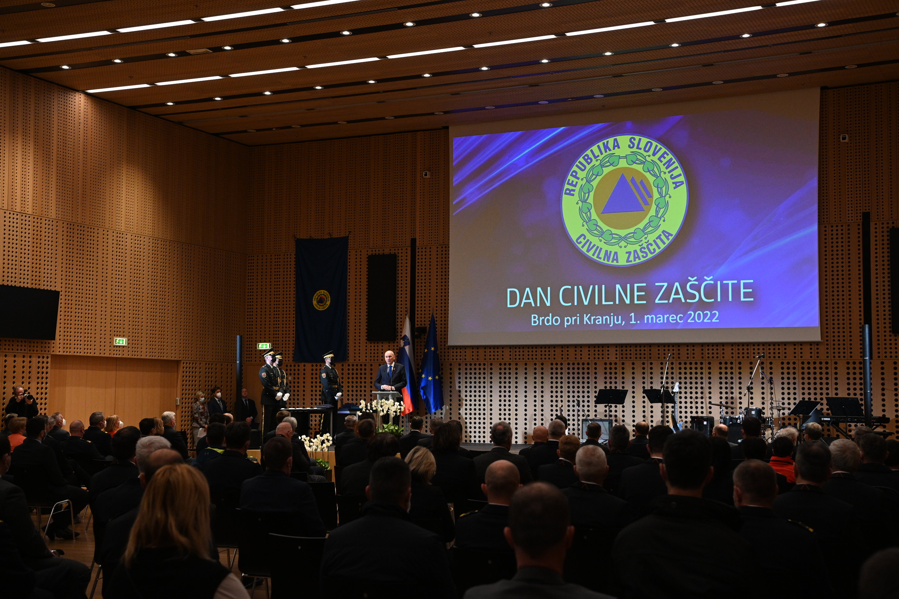 Prime Minister Janez Janša at the award ceremony marking Civil ...