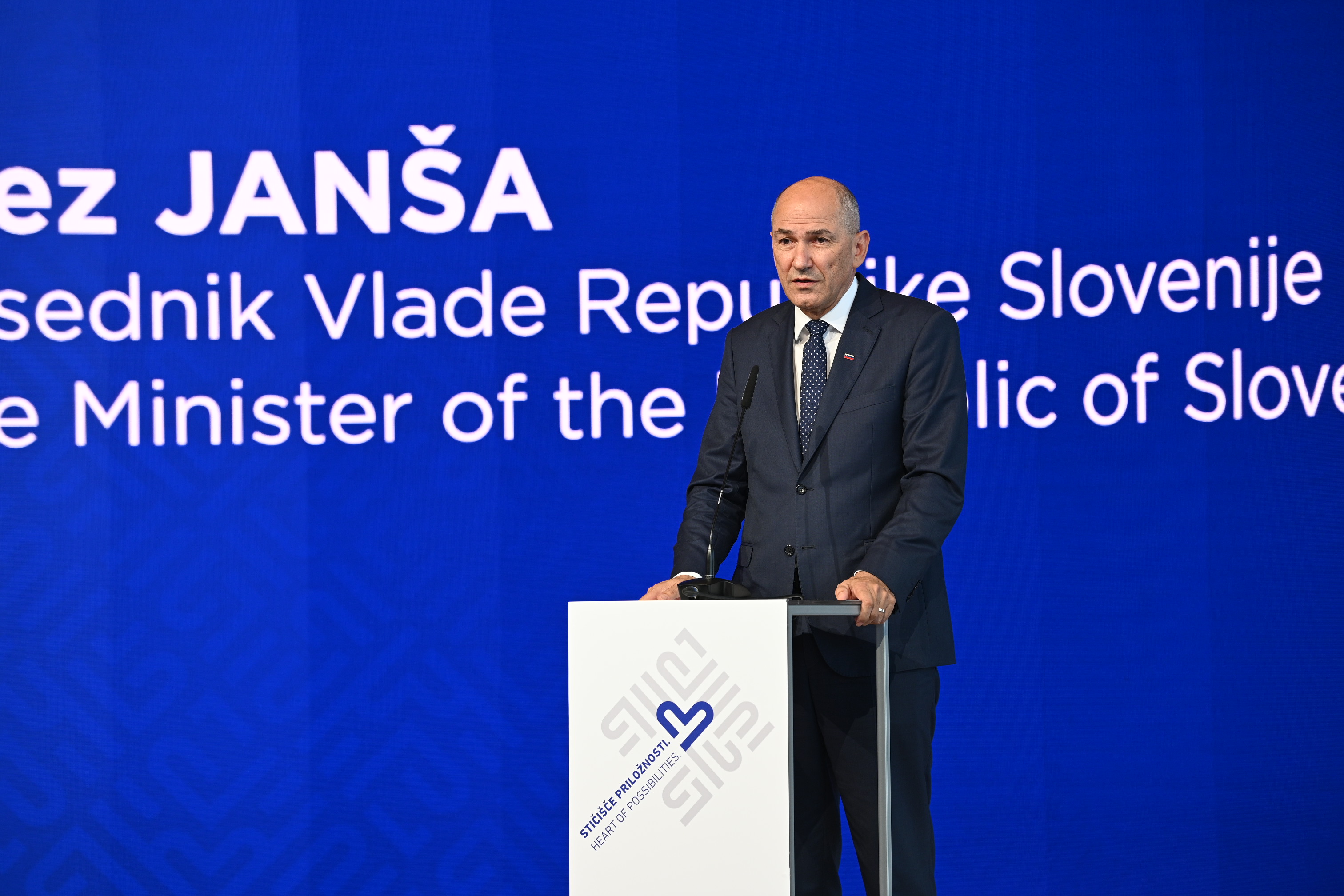 Predsednik vlade Janez Janša na slavnostni otvoritvi novega terminala ...
