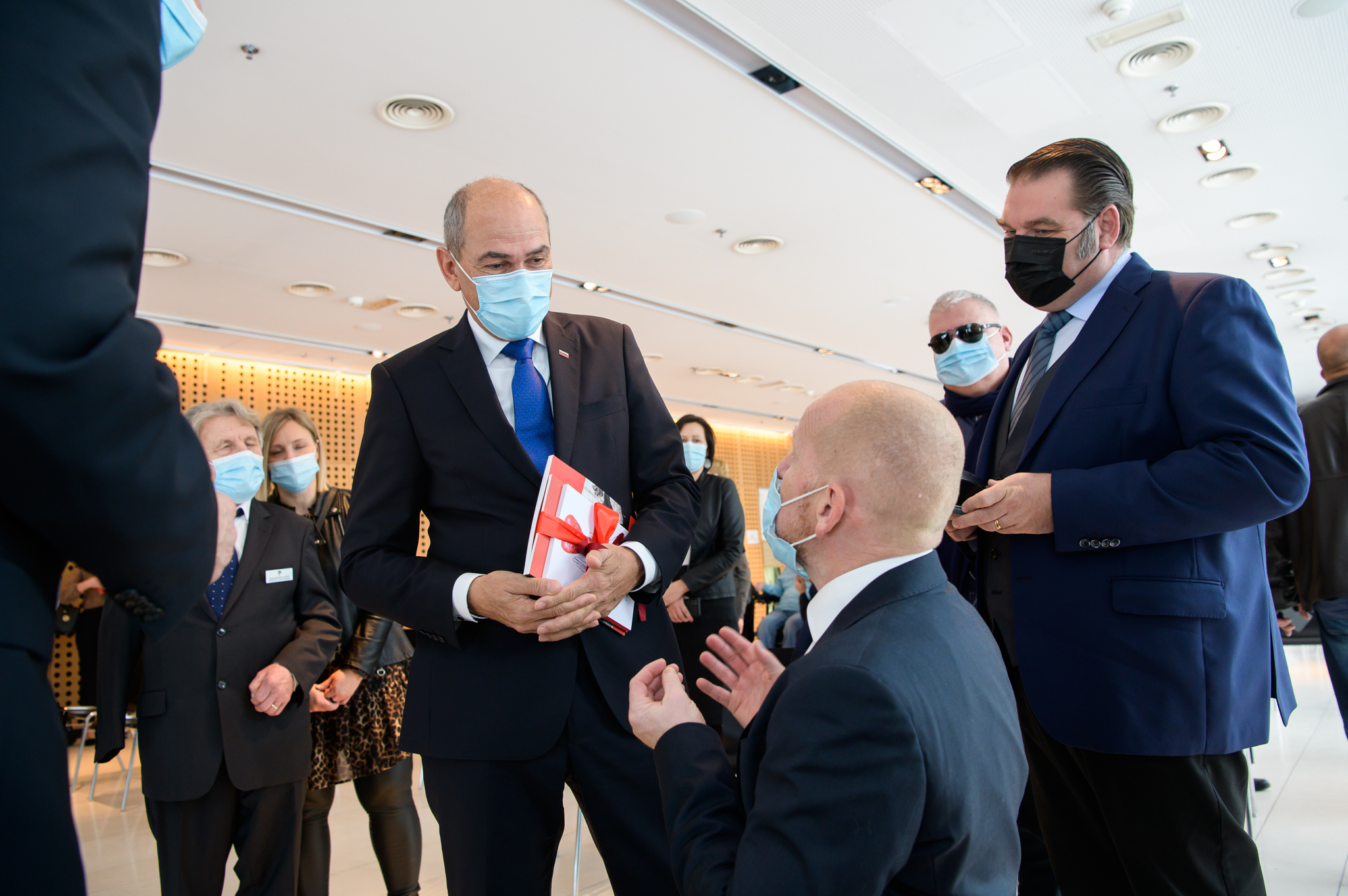 Predsednik vlade Janez Janša na slovesnosti ob mednarodnem dnevu ...