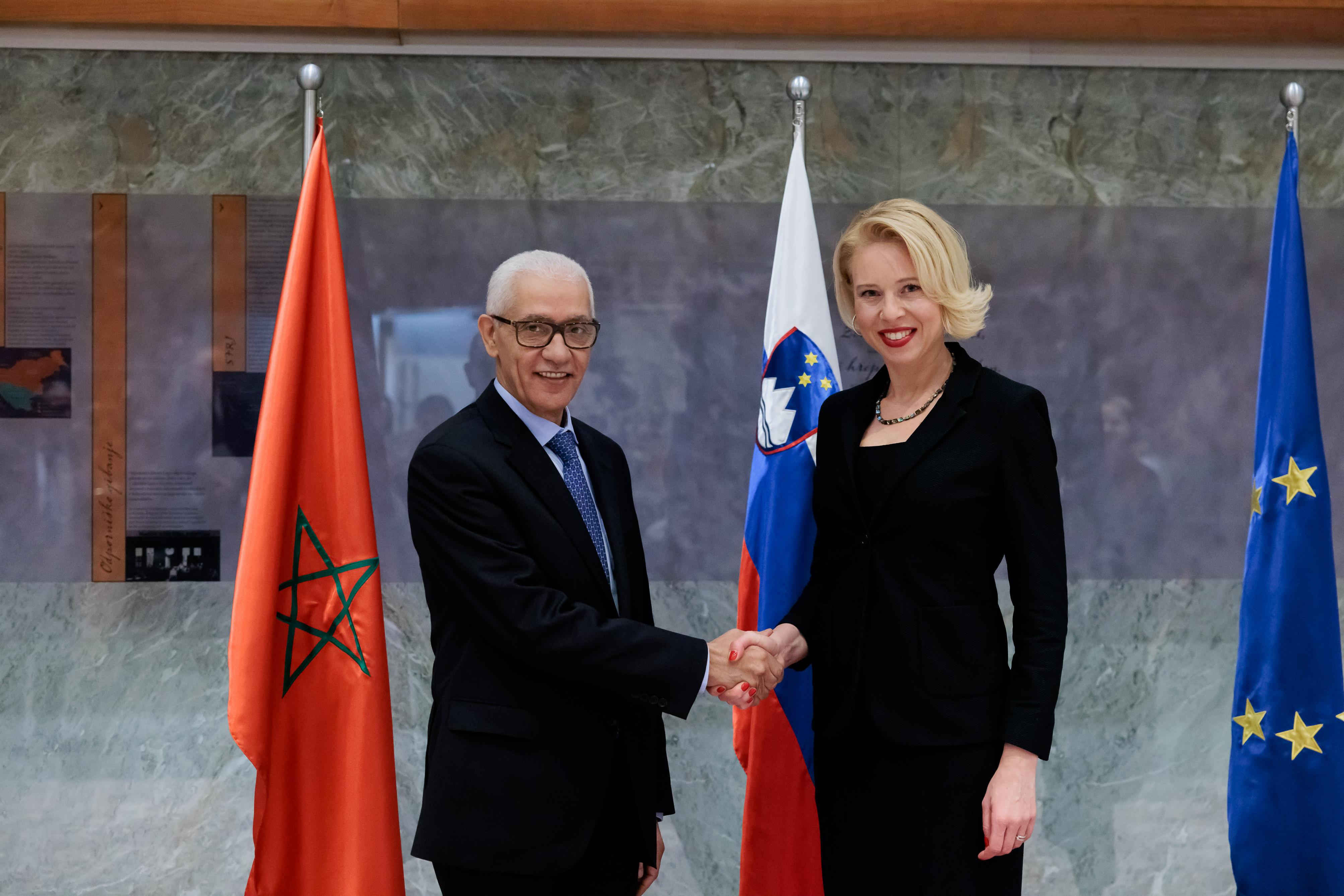 Uradni obisk predsednika Predstavniškega doma Kraljevine Maroko | GOV.SI